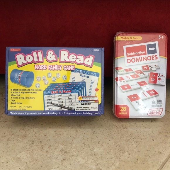 Lakeshore | Toys | New Roll Read Word Family Game And Subtraction ...